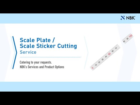 Scale Plate・Scale Sticker Cutting Service