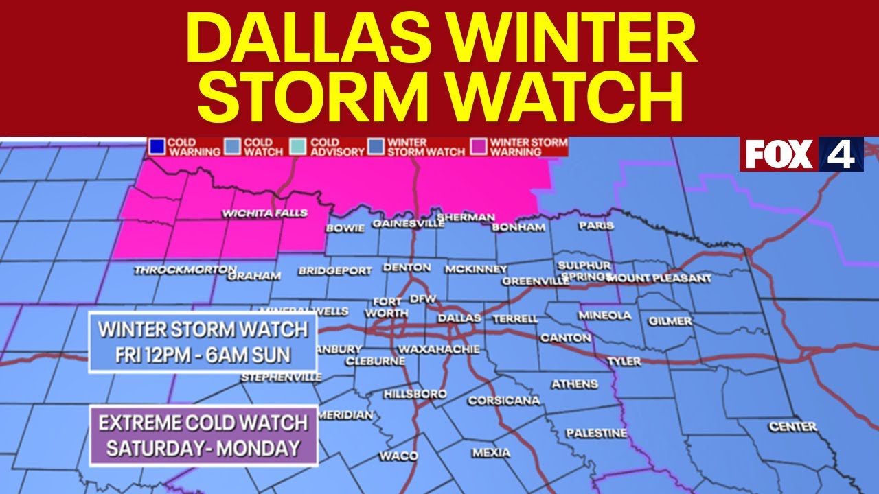 Dallas weather: Winter storm 2026 forecast