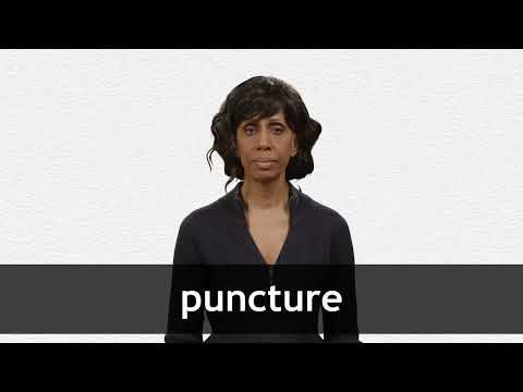 PUNCTURE definition and meaning | Collins English Dictionary