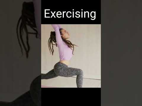 Vocabulary Video of The Action Word - Exercising - ELL, Nonverbal Learners, Etc. Visual Dictionary