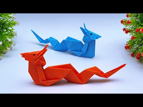 How to Make Origami Water Dragon | Handmade Paper Dragon Making ...