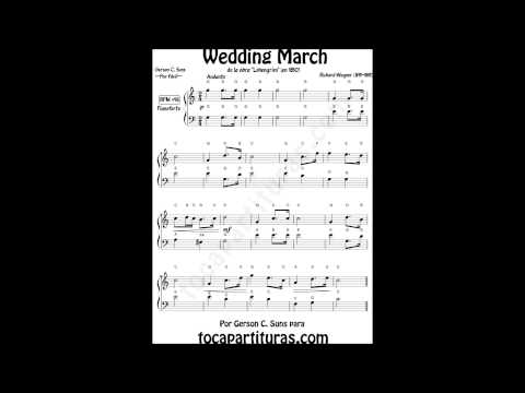 Wedding March Easy Sheet Music for Piano Music Scores