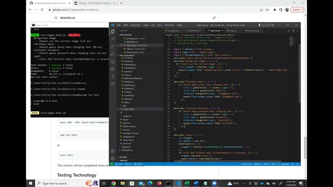 Login unit test - the-localhosts