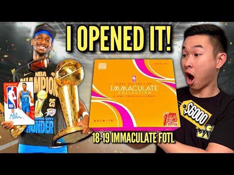 I OPENED THE LEGENDARY $6,000 2018 IMMACULATE BASKETBALL FOTL BOX (SHAI ROOKIE YEAR) 😱