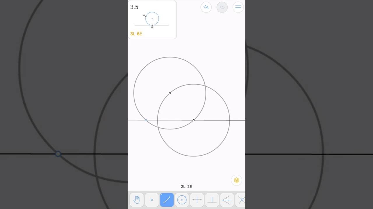 Euclidea 3.5 gama 5 all star solution walkthrough