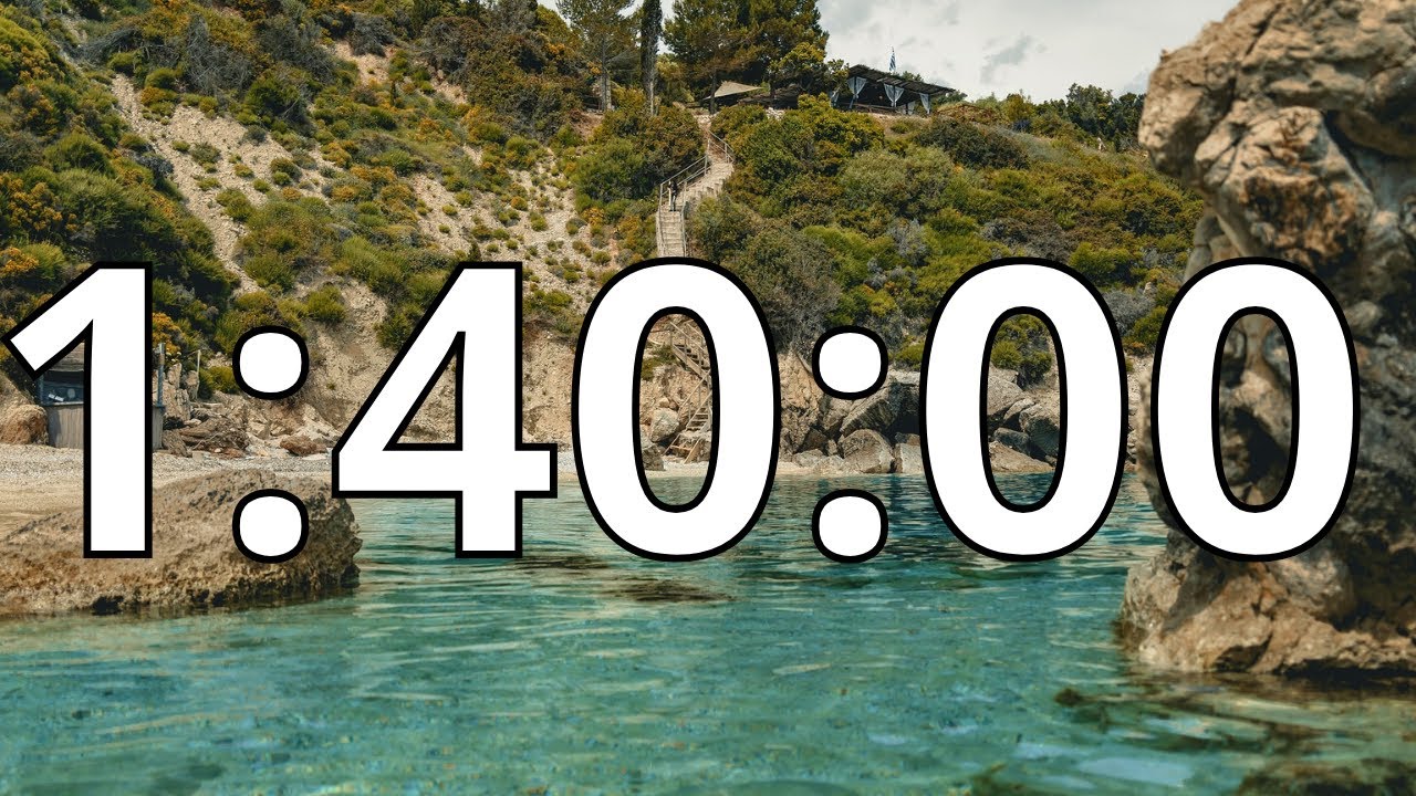 1 Hour 40 Minutes Countdown Timer With Alarm Sound At the End (Simple Beep)