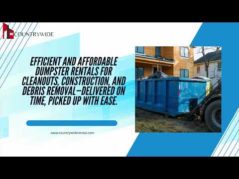 Countrywide Rental’s Top Porta Potty and Dumpster Combo