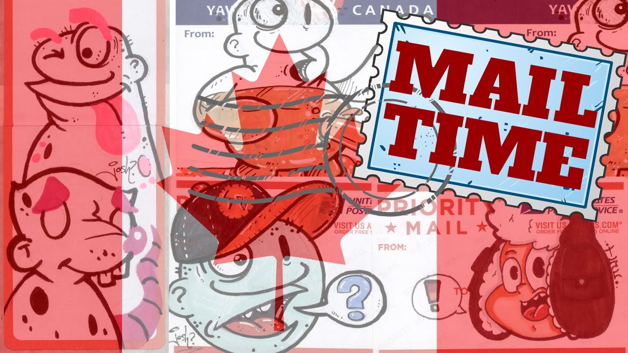 Canadian Sticker Mailtime/Drawing