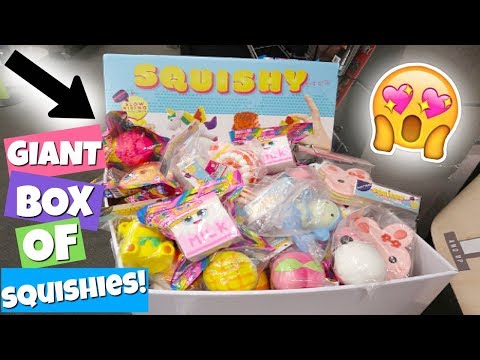 BIGGEST BOX OF GIANT SQUISHIES EVER AT THE MALL!