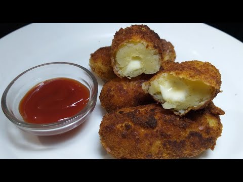 Classic Potato Croquettes | Easy To Make Snack Recipe | Potato Cheese croquettes #shorts