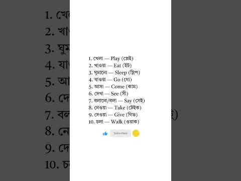 Basic Spoken English l প্রয়োজনীয় কিছু ইংরেজি বাক্য #bangla #english #বাংলা