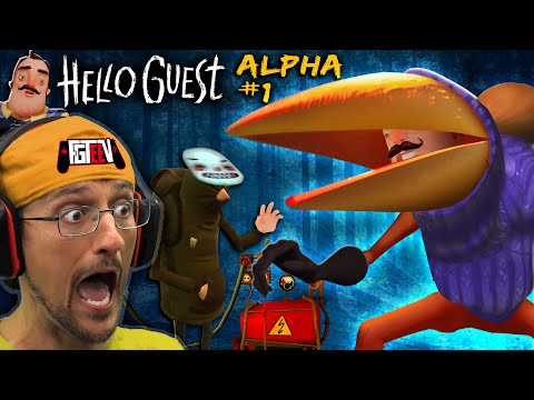 New HELLO NEIGHBOR the CROW GAME! (FGTeeV Hello Guest Alpha 1: The Never Ending Gameplay )