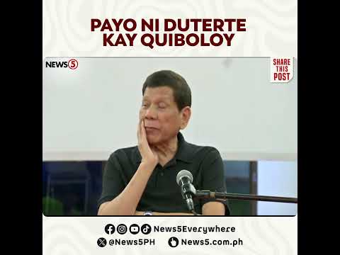 Duterte kay Quiboloy: Get yourself arrested