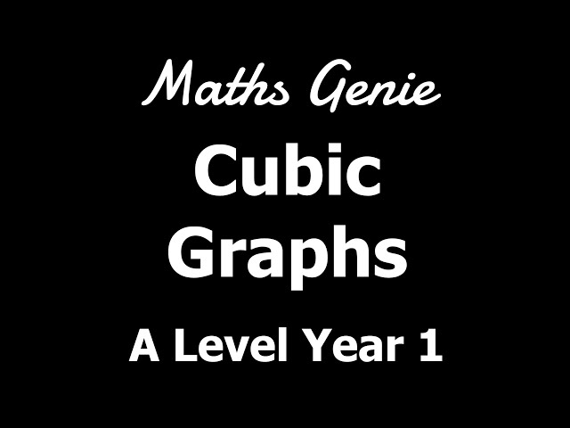 Maths Genie - A Level Revision - Cubic Graphs Maths Genie - A Level Revision - Cubic Graphs