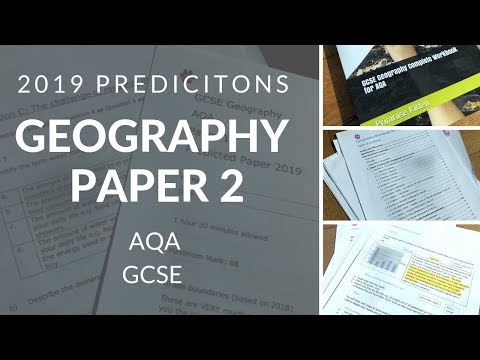 AQA 2019 Predictions | Geography Paper 2