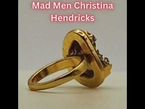Mad Men TV Show Wardrobe Prop Christina Hendricks faux Amethyst Ring Damaged