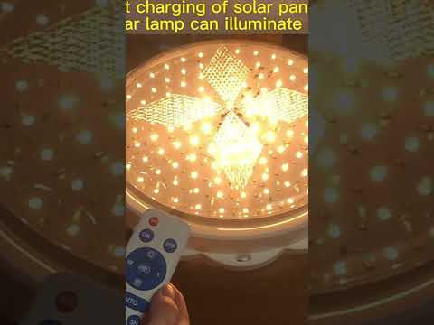 Solar Ceiling Light 300W LED Flood Lamp for Indoor/Outdoor Decoration #viral #trending #shorts