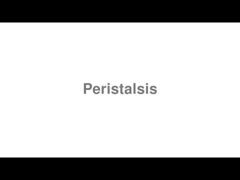 How to Pronounce "Peristalsis"