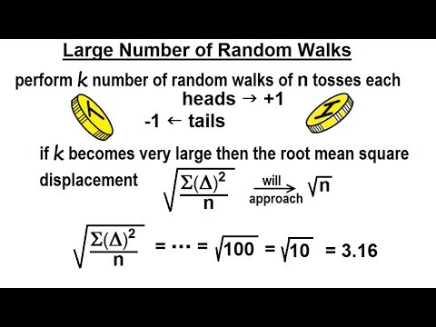 Statistics: Ch 4 Probability in Statistics (9 of 74) Large Number of Random Walks