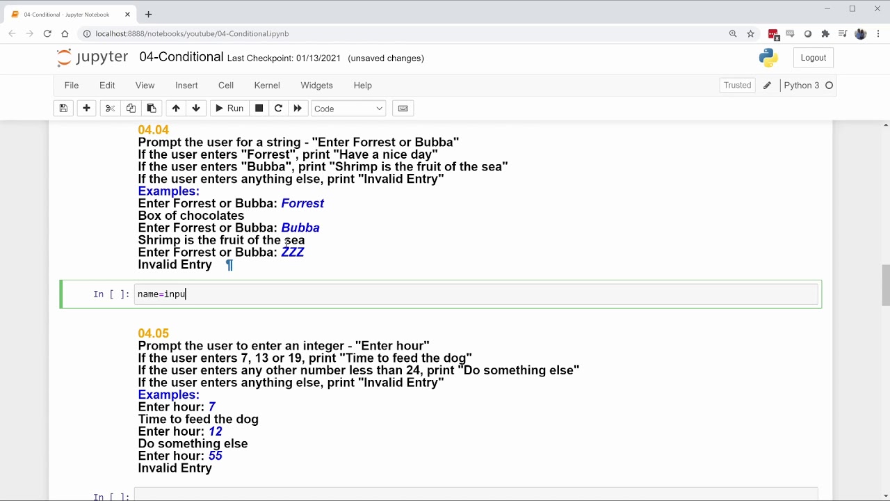 Python Practice Problems - 04 Conditional Execution