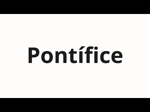 How to pronounce PontÃfice