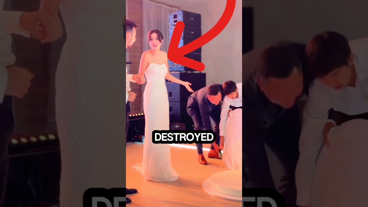 This waiter accidentally dropped their $5,000 wedding cake