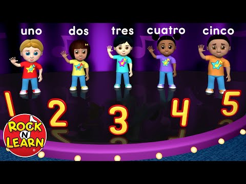 Learn Spanish | Count to 5 | English to Spanish | Rock ’N Learn