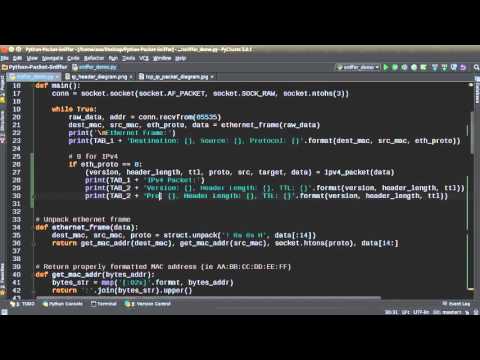 Learn Python Network Packet Sniffer Tutorial 6 Displaying Packet Data - Mind Luster