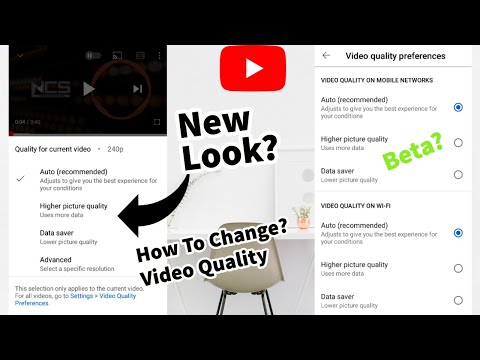 YouTube Video Quality Settings New Update | YouTube Video Quality Preference Beta Update