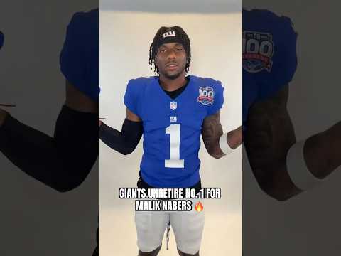 Malik Nabers is the first Giant to wear No. 1 in 90 years 🤯 (via @nygiants)