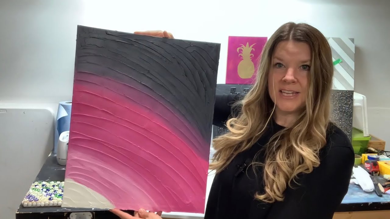 How to make a Textured Canvas ~ Gradient Paint Color