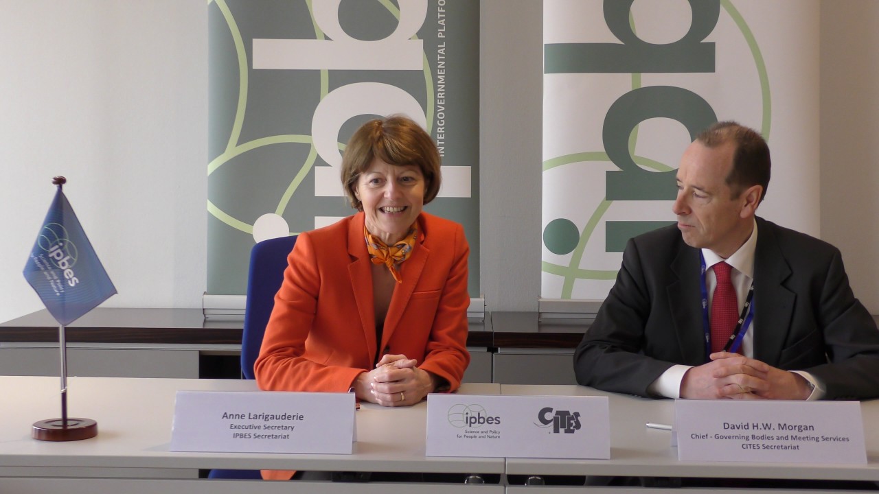 Signing of IPBES-CITES Cooperation Agreement
