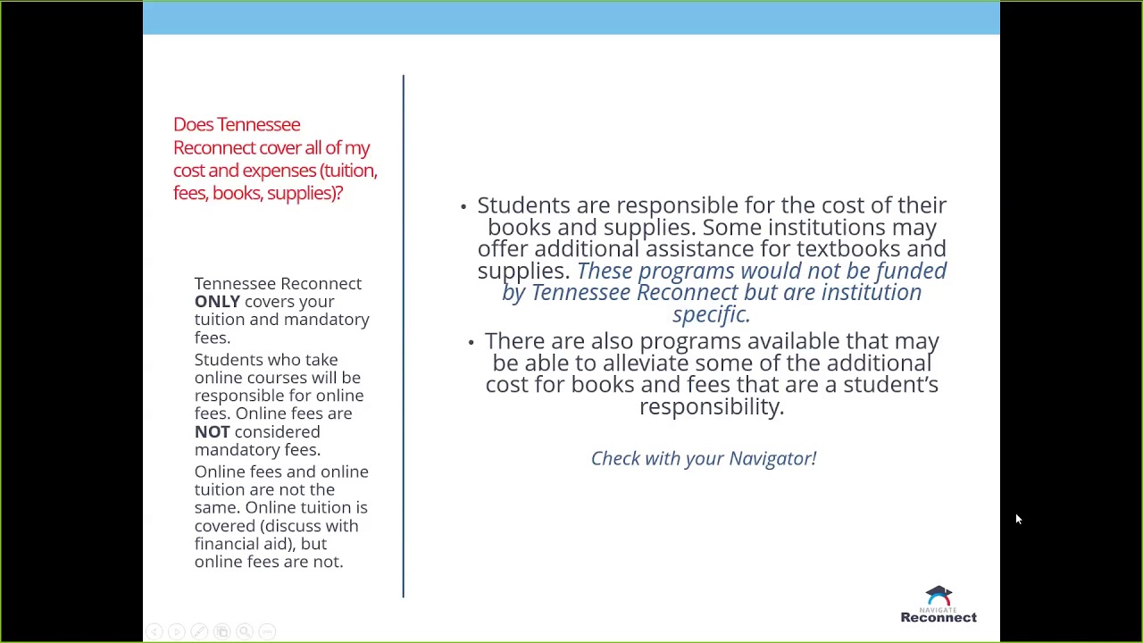 Tennessee Reconnect FAQ's
