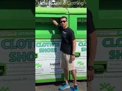 How to Use a Clothing Donation / Recycle Bin