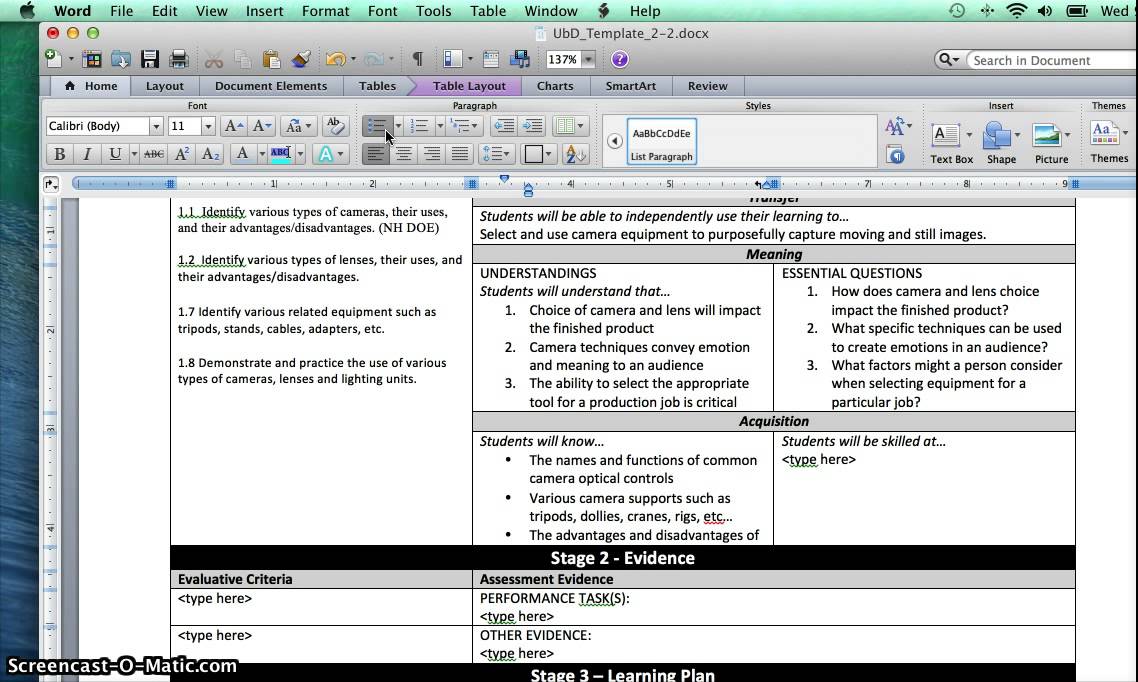 UBD part II