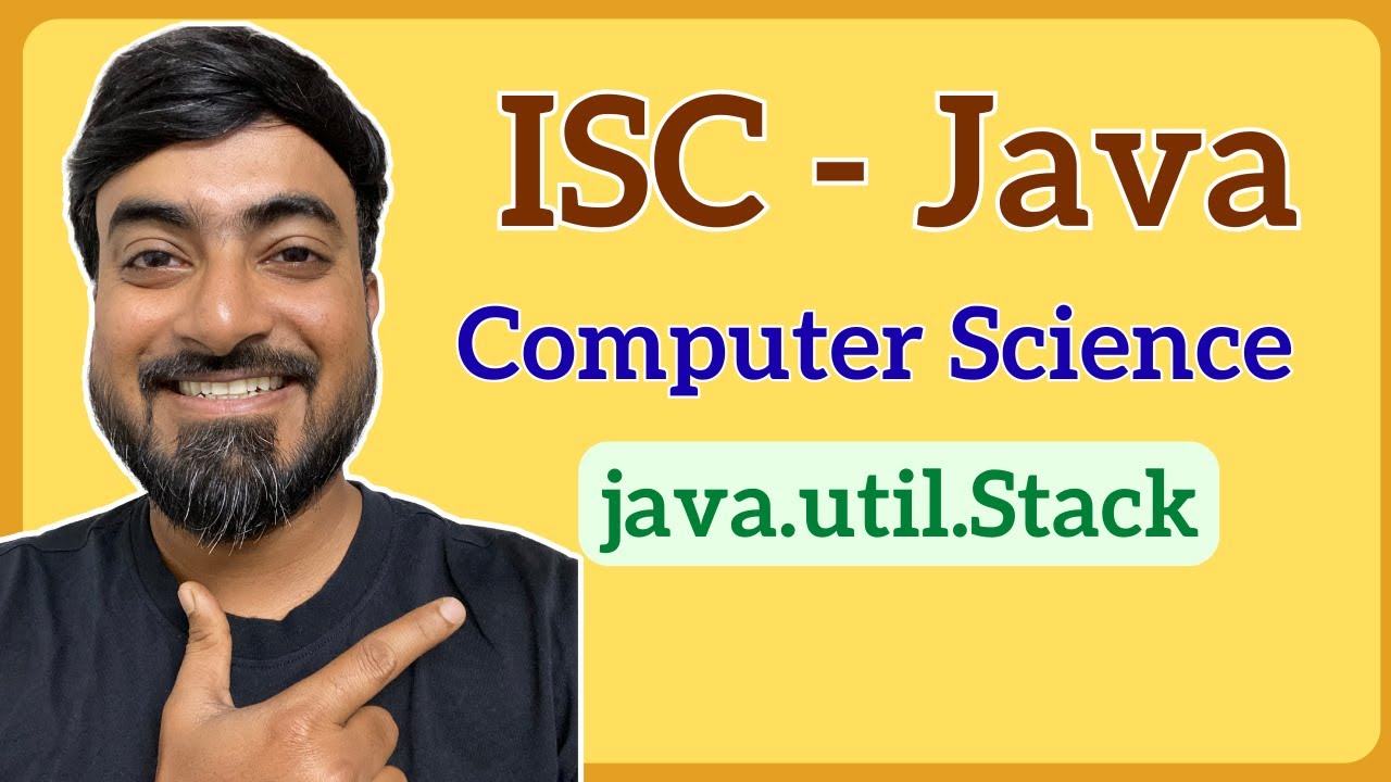Stack Data Structure Demo in Java (java.util.Stack) | ISC Class 12 Computer Science