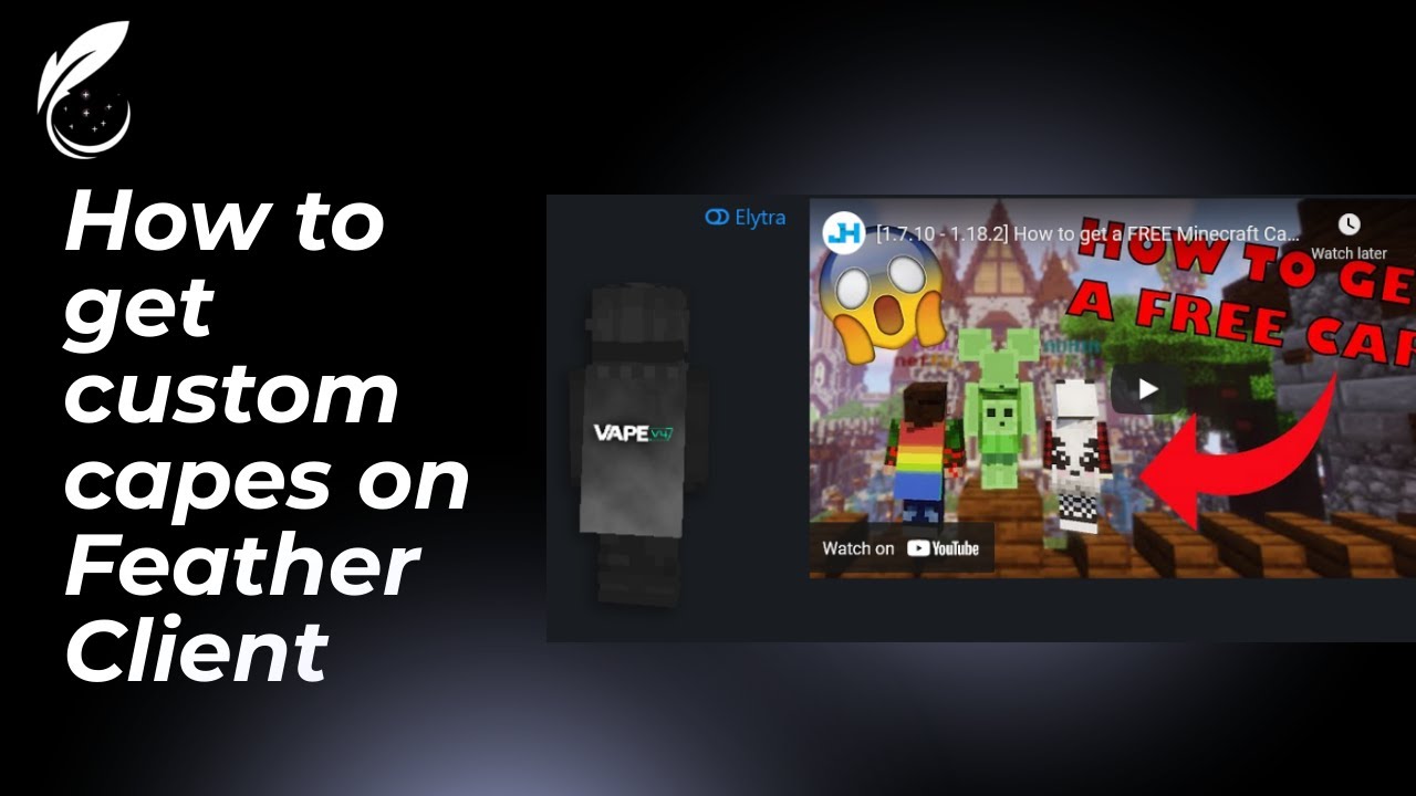 How to get custom capes on Feather client for free