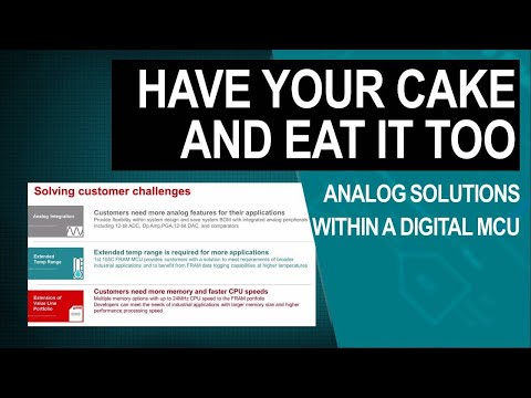Have your cake and eat it too: Analog solutions within a digital microcontroller