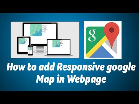 Responsive google Map in Webpage