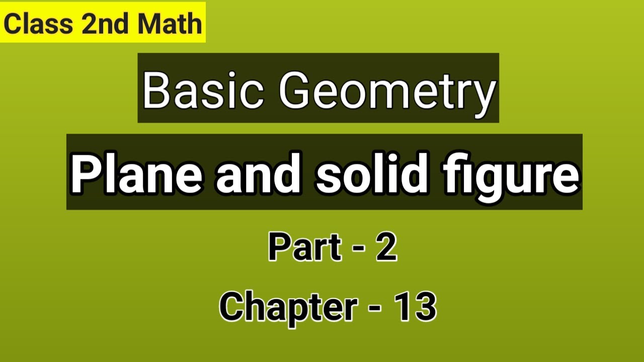 Class 2nd | Plane and solid Figures | Description of Plane Figures | Different shapes | CBSE |
