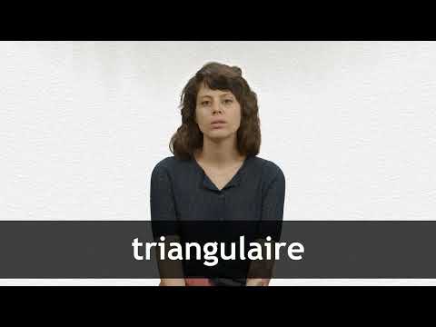 How to pronounce TRIANGULAIRE in French