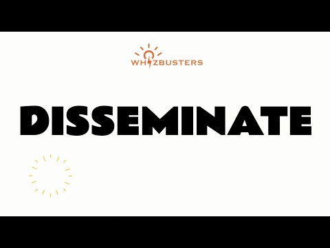 DISSEMINATE (verb) Meaning with Examples in Sentences | GRE GMAT LSAT SAT