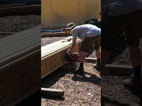 The BEST way to cut I-joists to rough length #framing #homebuilding #selfbuild