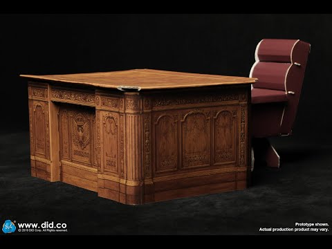 How to fold the Resolute Desk and chair?