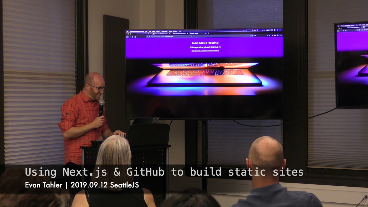 Using Next js & GitHub to build static sites