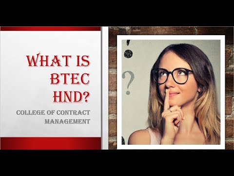 What is BTEC HND