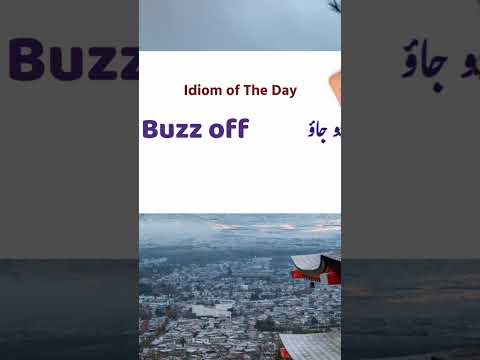 Idiom of the day | Buzz off meaning go away | #englishidioms