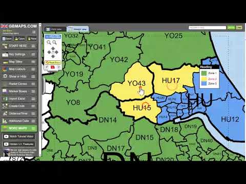 Create a postcode map instantly