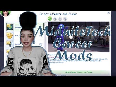 MidniteTech Career Mod Review ✨ l Add more careers to your game l #thesims4