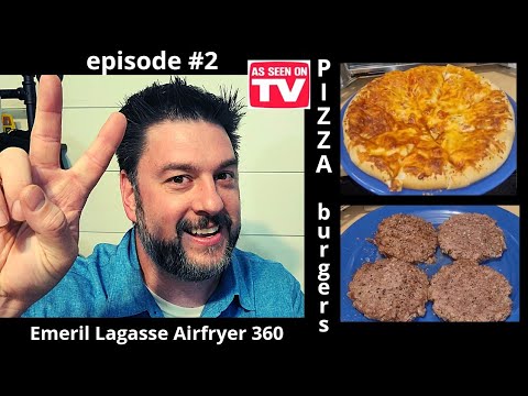 Emeril Lagasse FRENCH DOOR Airfryer 360. Grill feature and pizza function tested. [399]